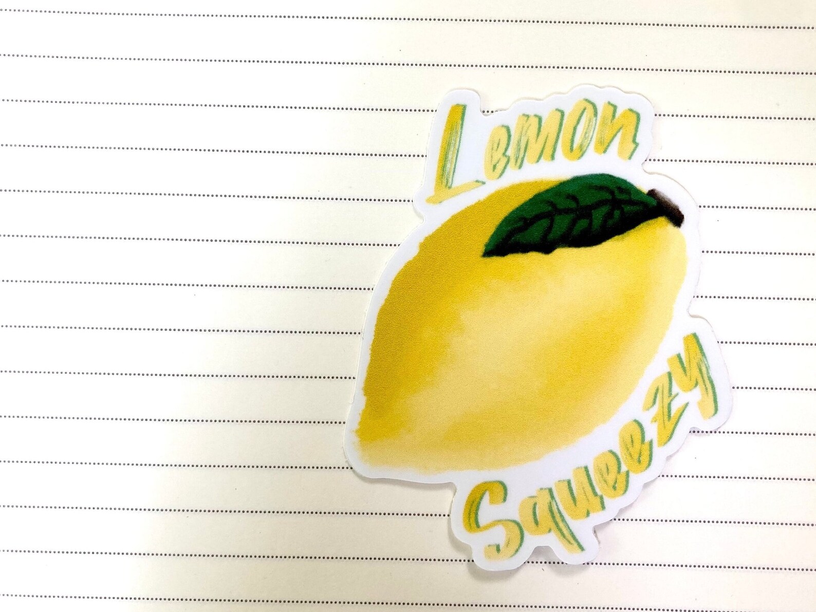 Lemon Squeezy Sticker | Lemon Sticker | Fruit Sticker | Waterproof ...