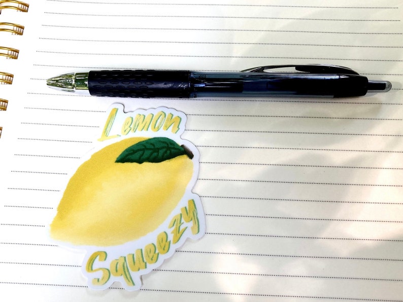 Lemon Squeezy Sticker | Lemon Sticker | Fruit Sticker | Waterproof ...