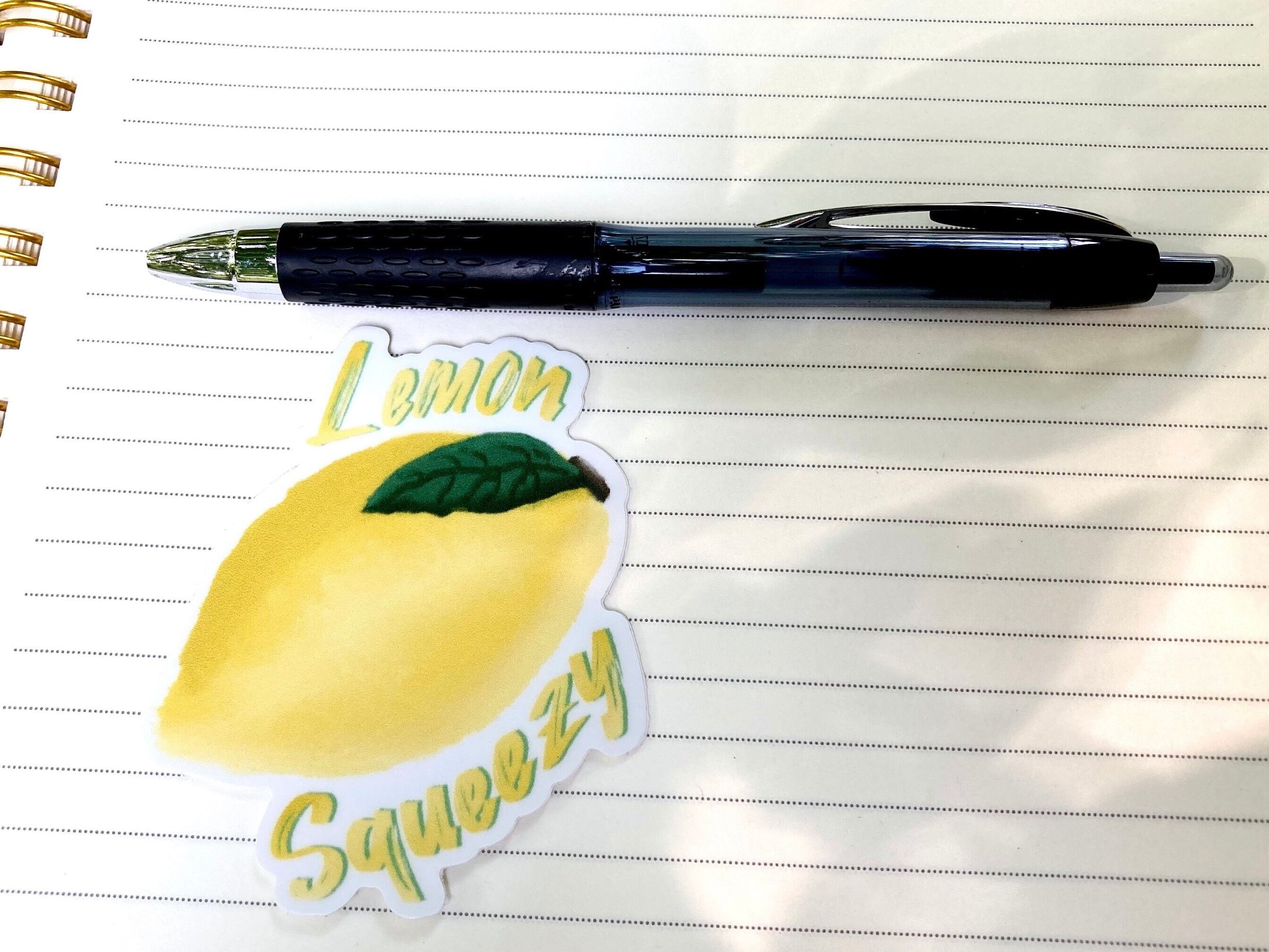 Lemon Squeezy Sticker | Lemon Sticker | Fruit Sticker | Waterproof ...