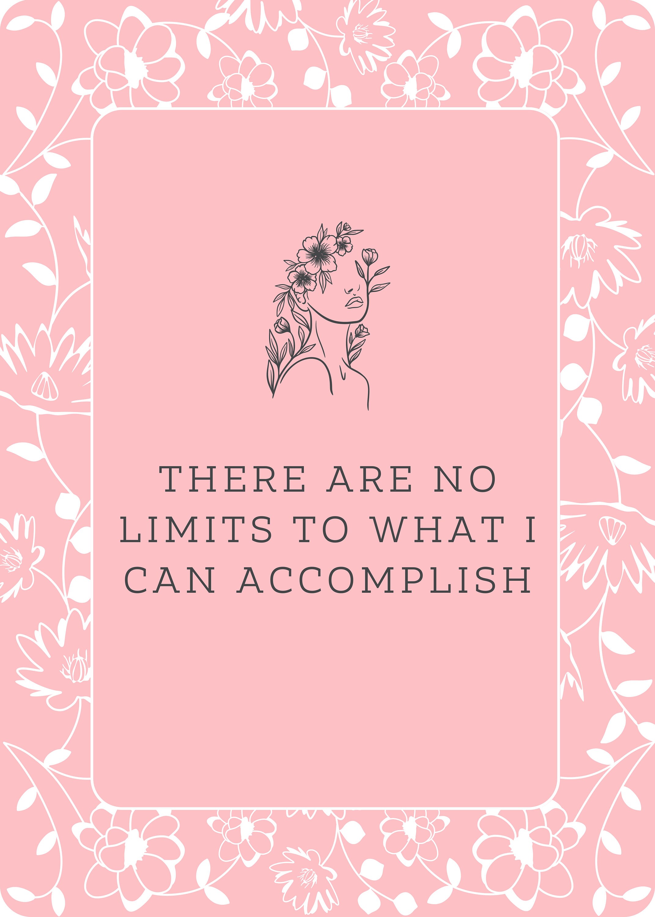 50 Affirmation Cards for Girls Digital Download, Positive Empowering ...
