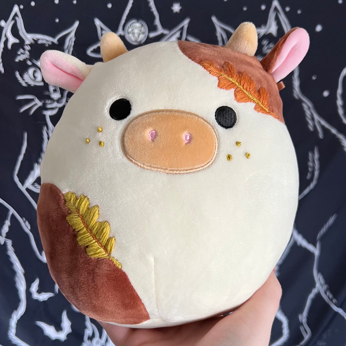 Ronnie the Cow Customized 8 Inch Embroidered Squishmallow Halloween ...