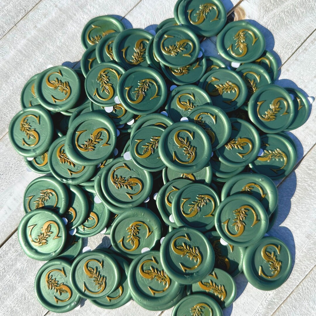 Handmade Custom Single Letter Wax Seals, Self-adhesive | Wedding ...