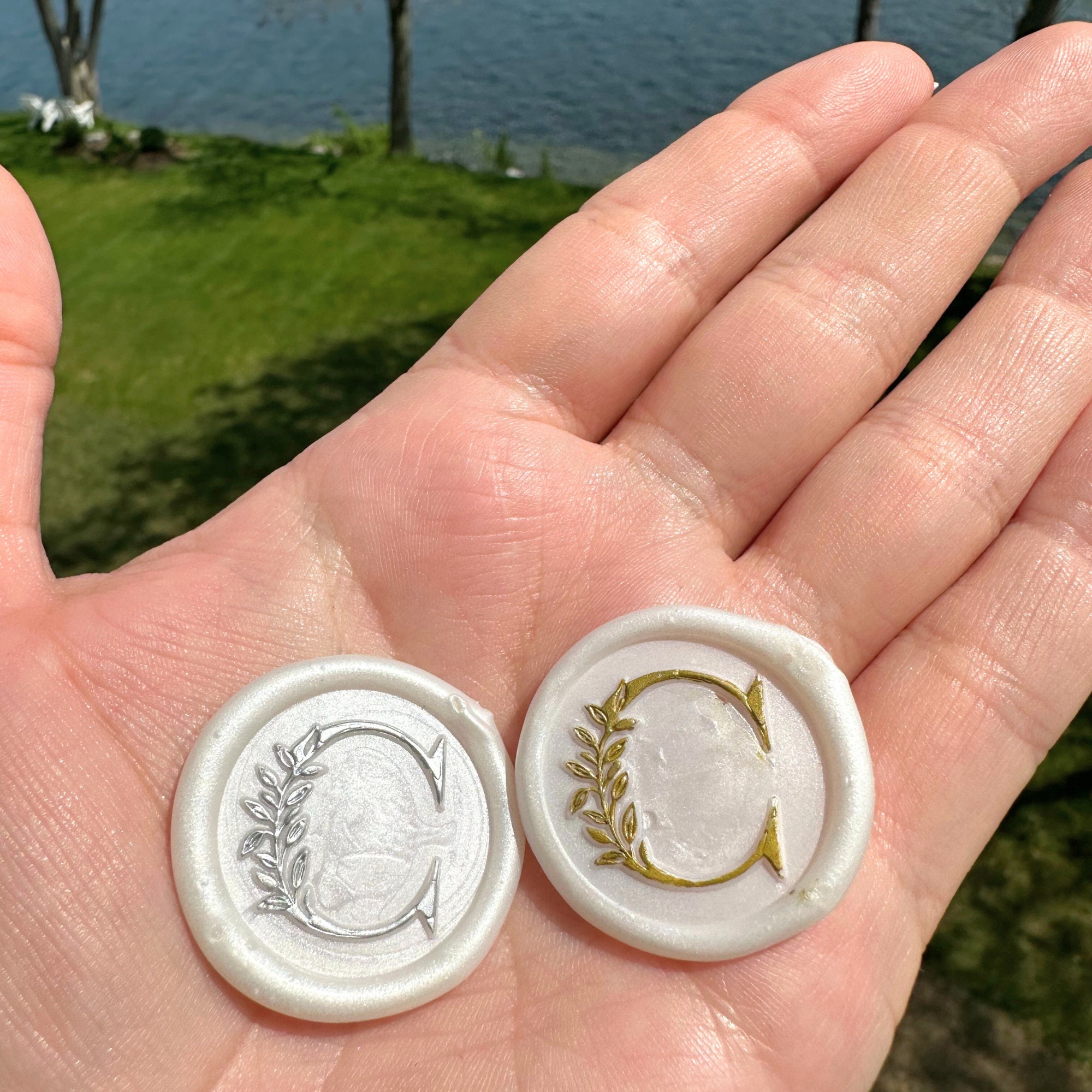 Handmade Custom Single Letter Wax Seals, Self-adhesive | Wedding ...
