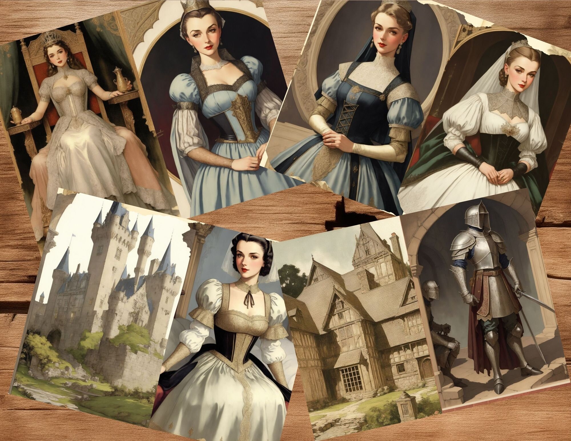 Medieval Princess Junk Journal Kit, Queen Ephemera, Medieval Digital ...