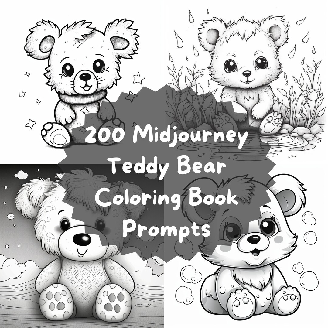 Midjourney Prompts, Kids Coloring Pages, Digital Download, AI Generated ...