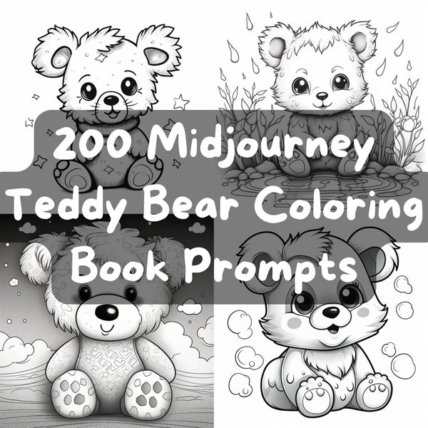Midjourney prompts coloring page - Etsy México