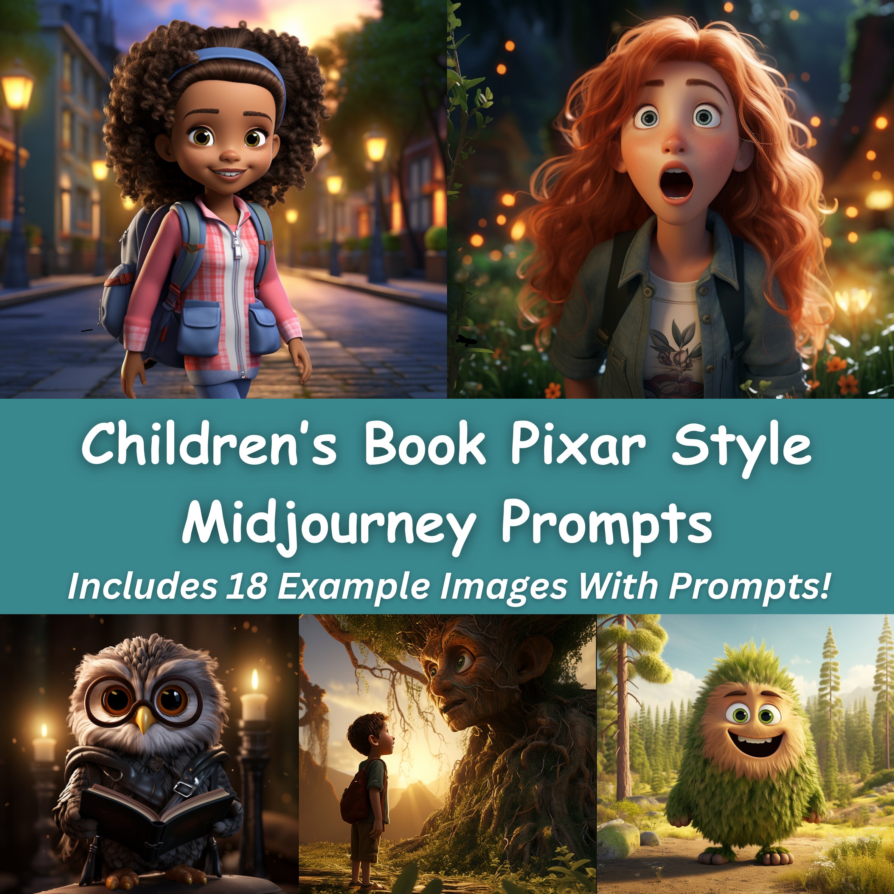 Childrens Book, Midjourney Prompts, Images for Kids, for Parents ...