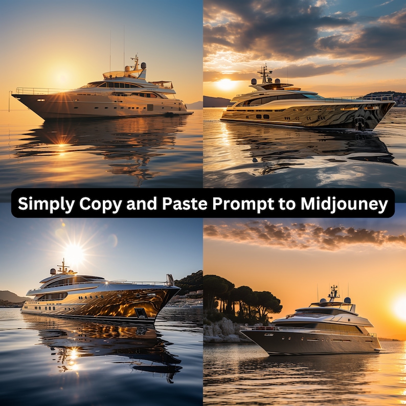 Midjourney Prompts, Boat, AI Generated, AI Art, Prompt Guide, Ocean, Ebook, Digital Download ...
