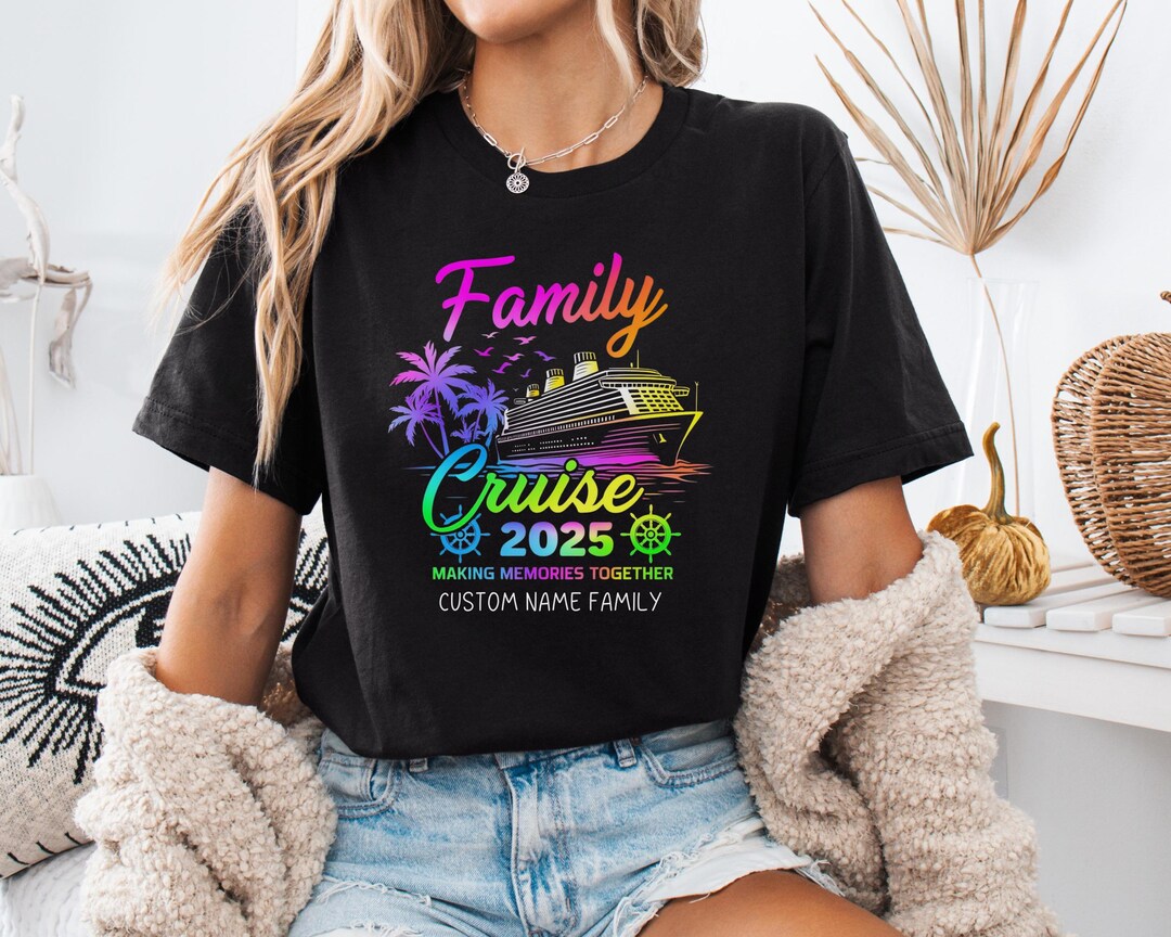 Family Cruise 2025 Matching Shirts, Custom Cruise Vacation Tees, Group ...