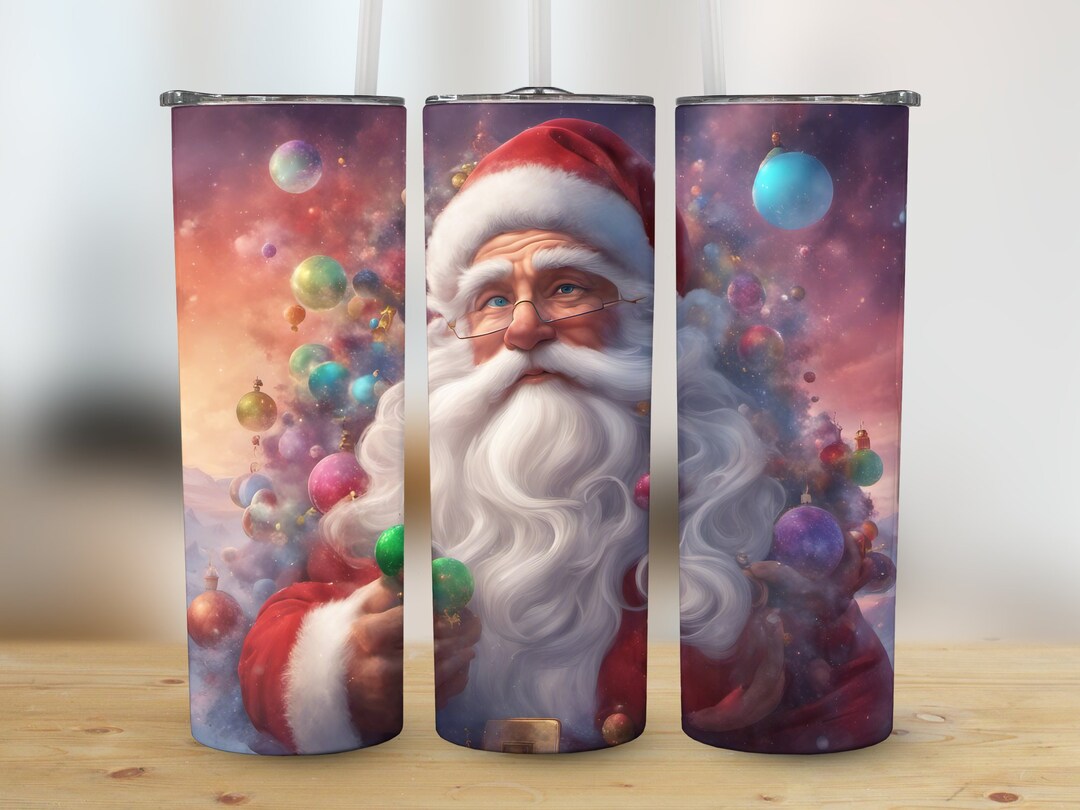 Santa Claus Cartoon Style 20 Oz Skinny Tumbler Sublimation - Etsy