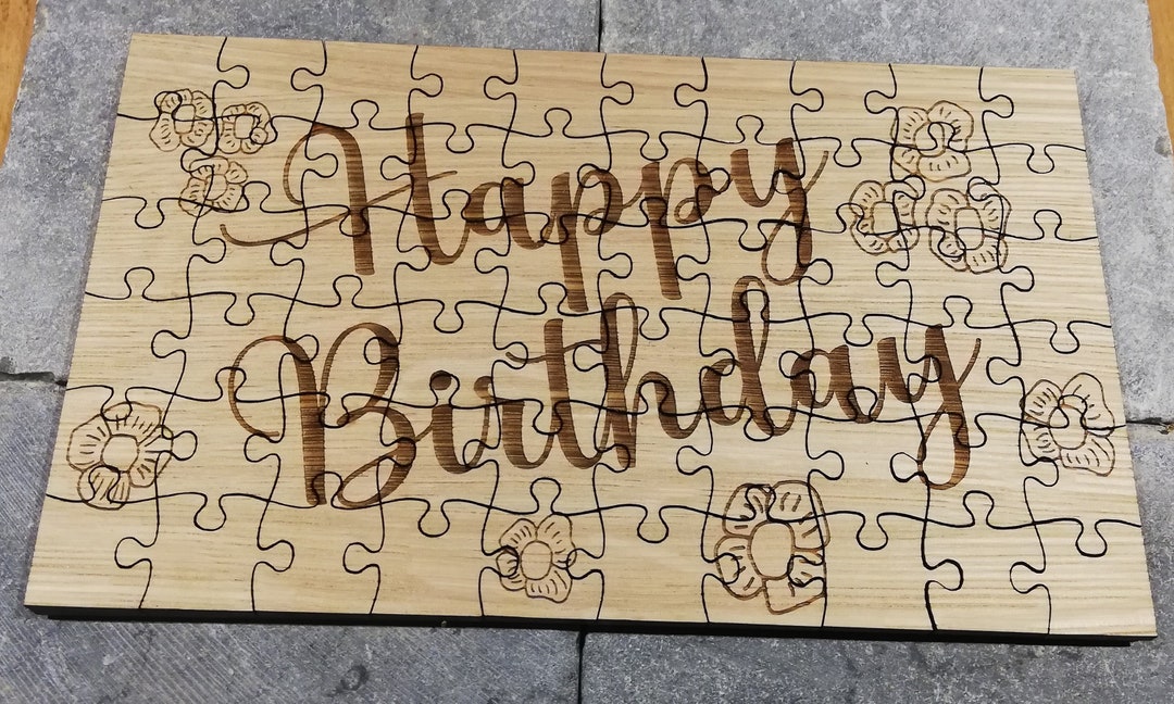 Puzzle Birthday Card - Etsy