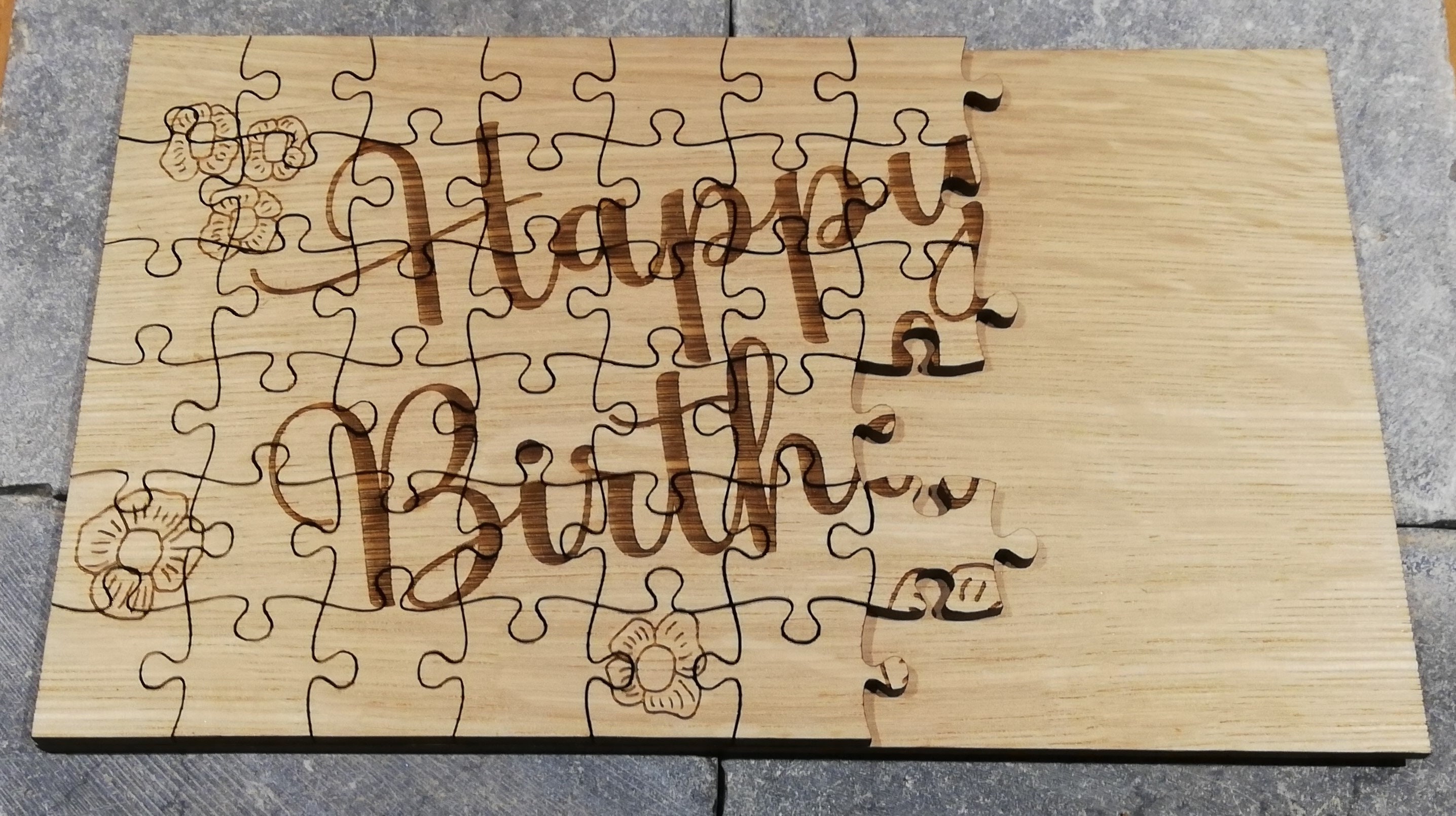 Puzzle Birthday Card - Etsy