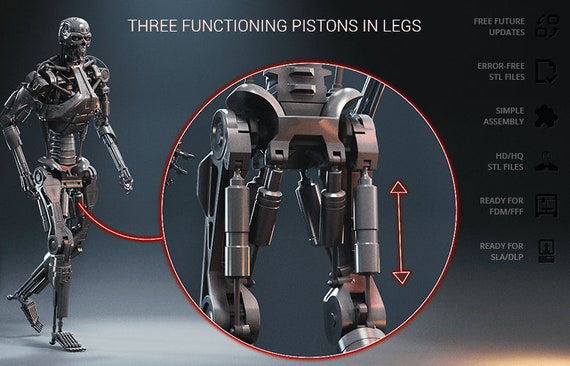 Terminator Robot Leg