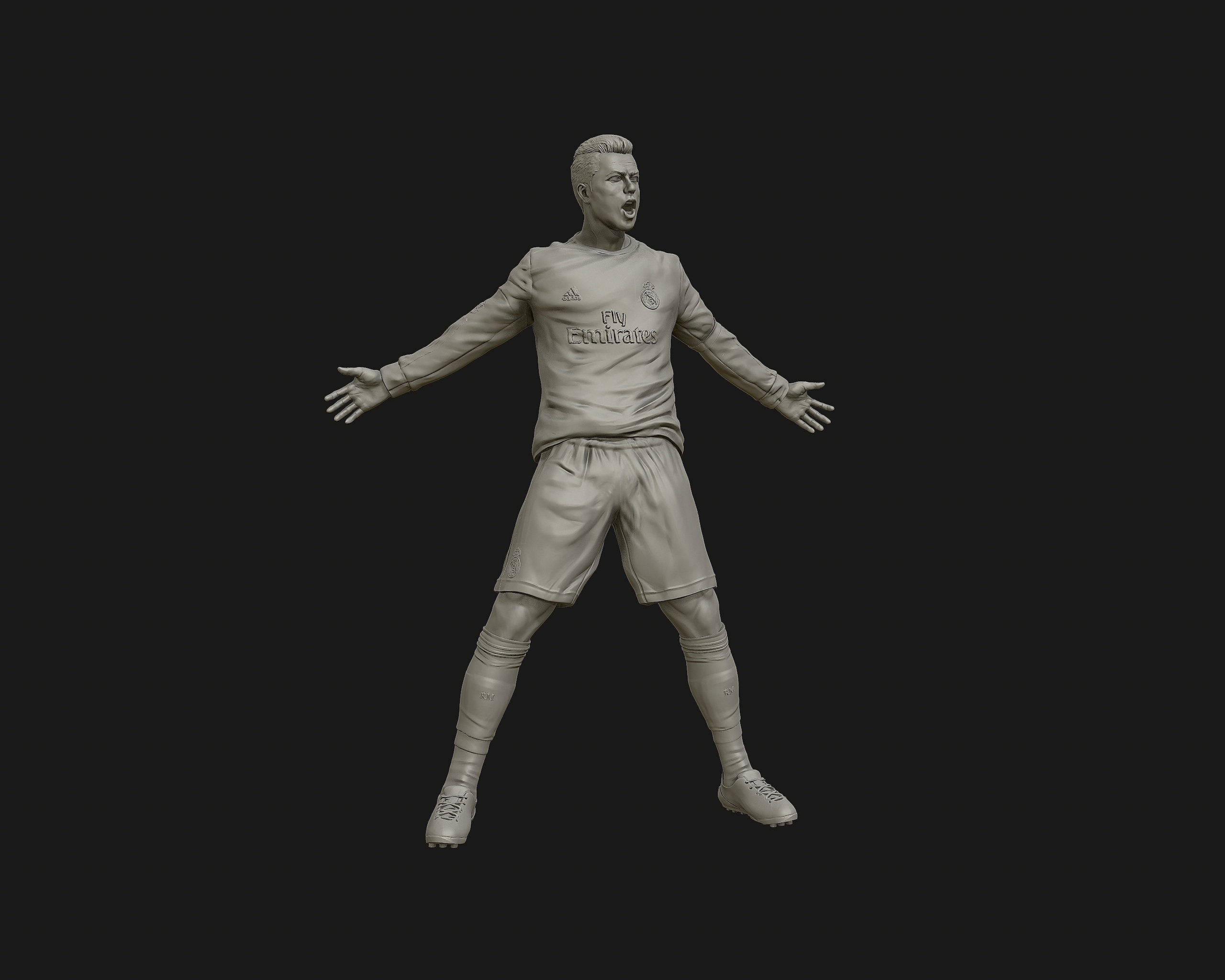 Cristiano Ronaldo Celebration 3D Model STL File, Ronaldo 3D Print File ...
