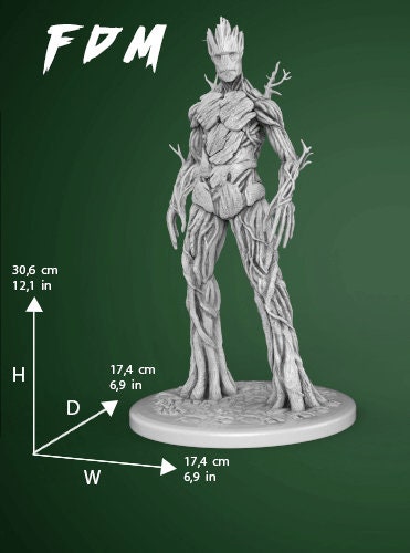 Adult Groot 3D Model Print File Adult Groot Figure Stl Adult - Etsy