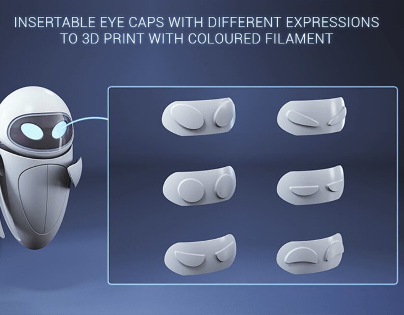 Wall-e EVE 3D Model Wall-e EVE STL Wall-e Eve 3D Print - Etsy Australia