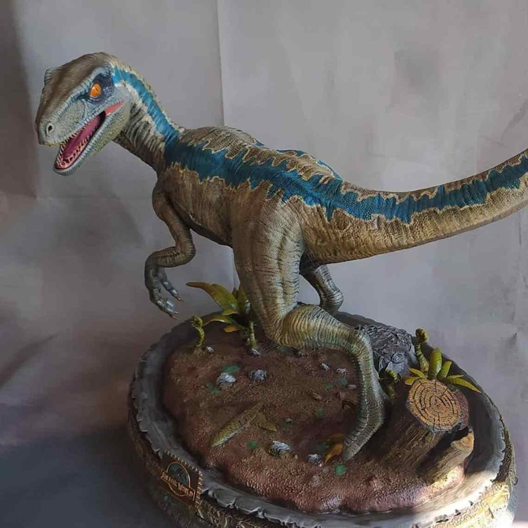 Jurassic Park Blue Raptor 3D Model STL File Blue Raptor - Etsy