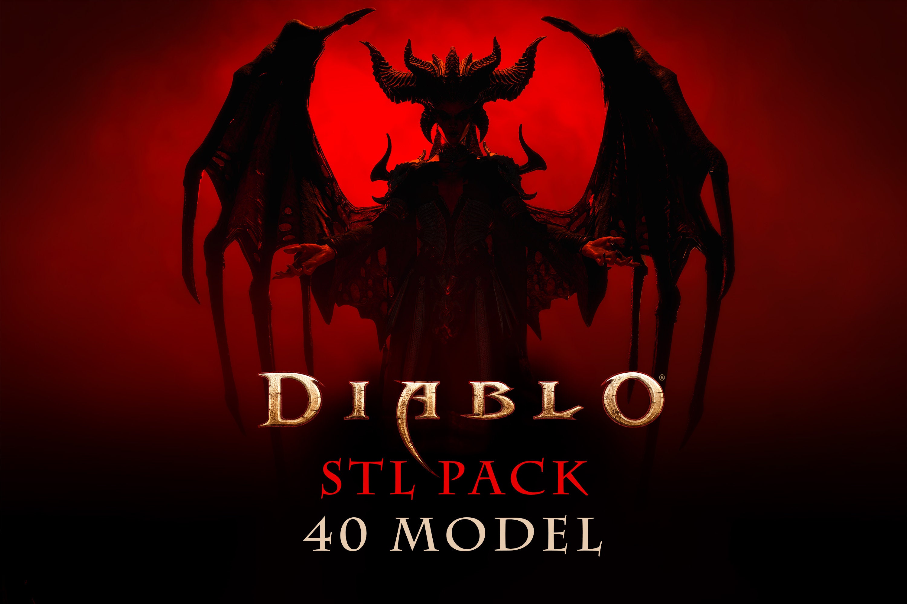 Diablo 3D Model Pack, Diablo STL Pack, Diablo 3D Print Files, Diablo 3D ...
