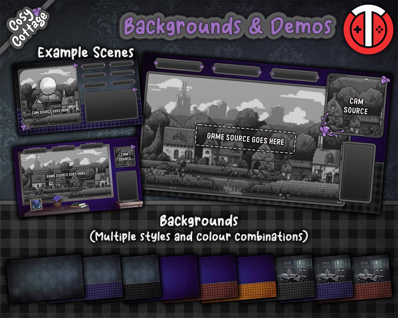 Creepy Cottage Stream Package - Animated 3D Scenes, Overlays, Alerts ...