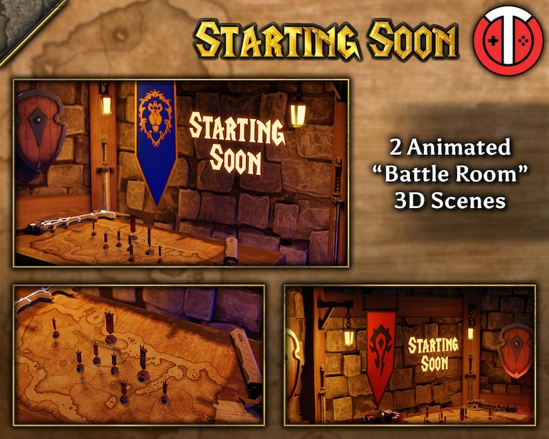 Animated Fantasy MMO Stream Package - Ultimate Edition - Overlays ...