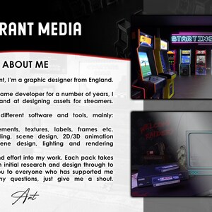Retro Arcade Animated Stream Package - Overlays, 3D Scenes, Alerts ...