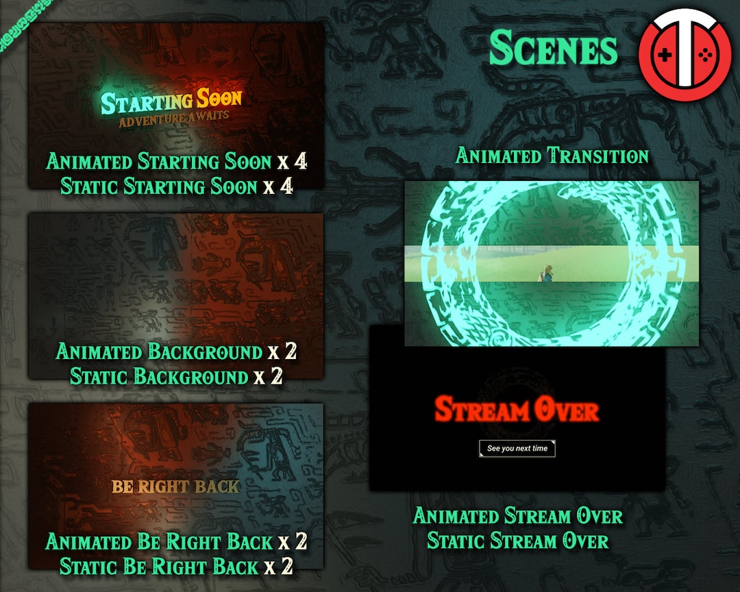 Fantasy RPG Animated Stream Scenes - Totk / Botw - Starting Soon, Be ...