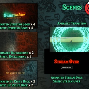 Fantasy RPG Animated Stream Scenes - Totk / Botw - Starting Soon, Be ...