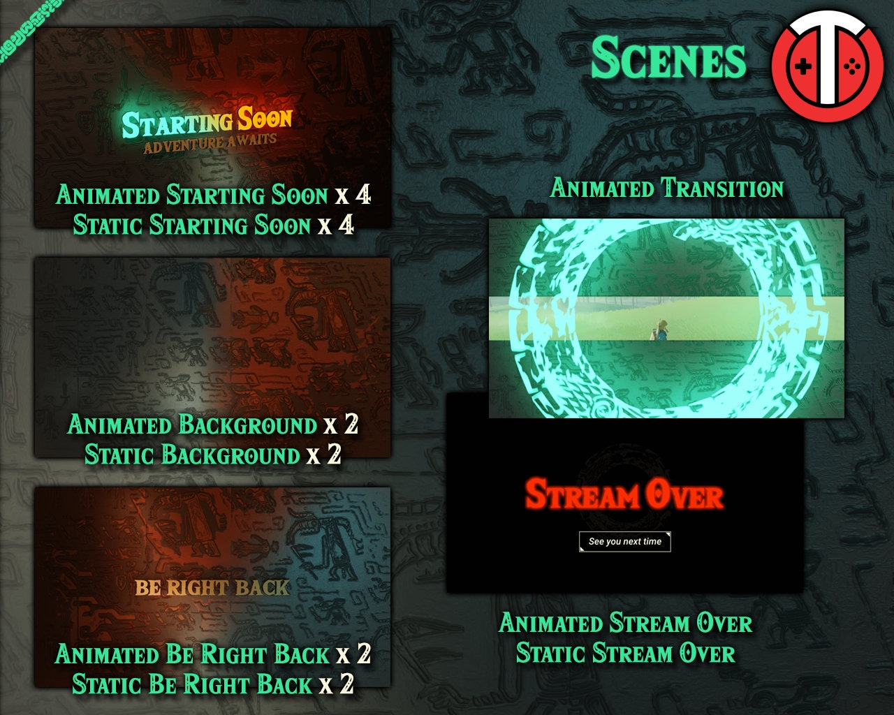 Fantasy RPG Animated Stream Scenes - Totk / Botw - Starting Soon, Be ...