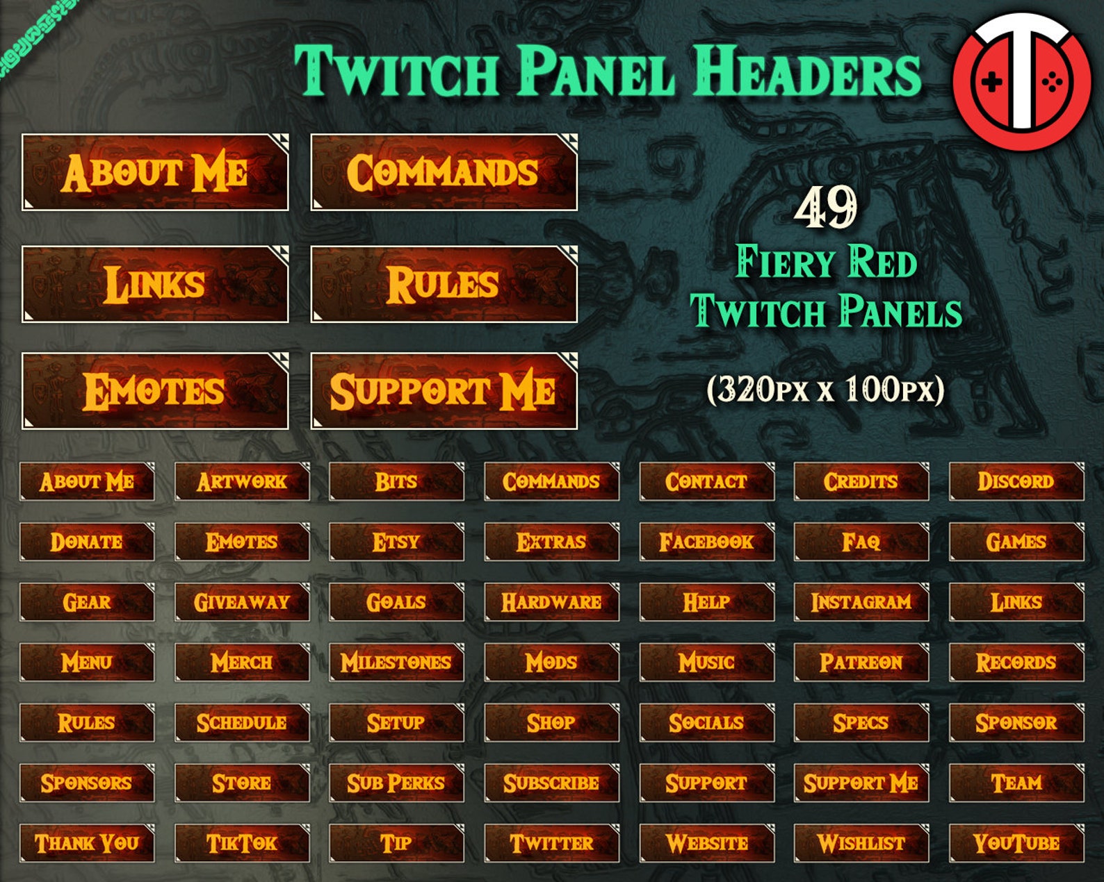 Twitch Panels - Fantasy RPG (totk / Botw) - Adventure Game Panel ...