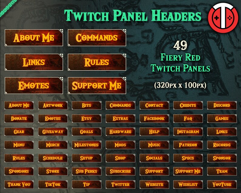 Twitch Panels - Fantasy RPG (totk / Botw) - Adventure Game Panel Headers - Etsy