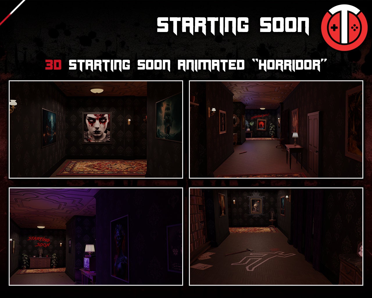 3D Animated Horror Stream Scenes - Slasher / Thriller / Spooky ...
