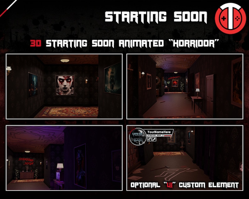 Animated Horror Stream Package - Slasher / Thriller / Spooky - Overlays ...