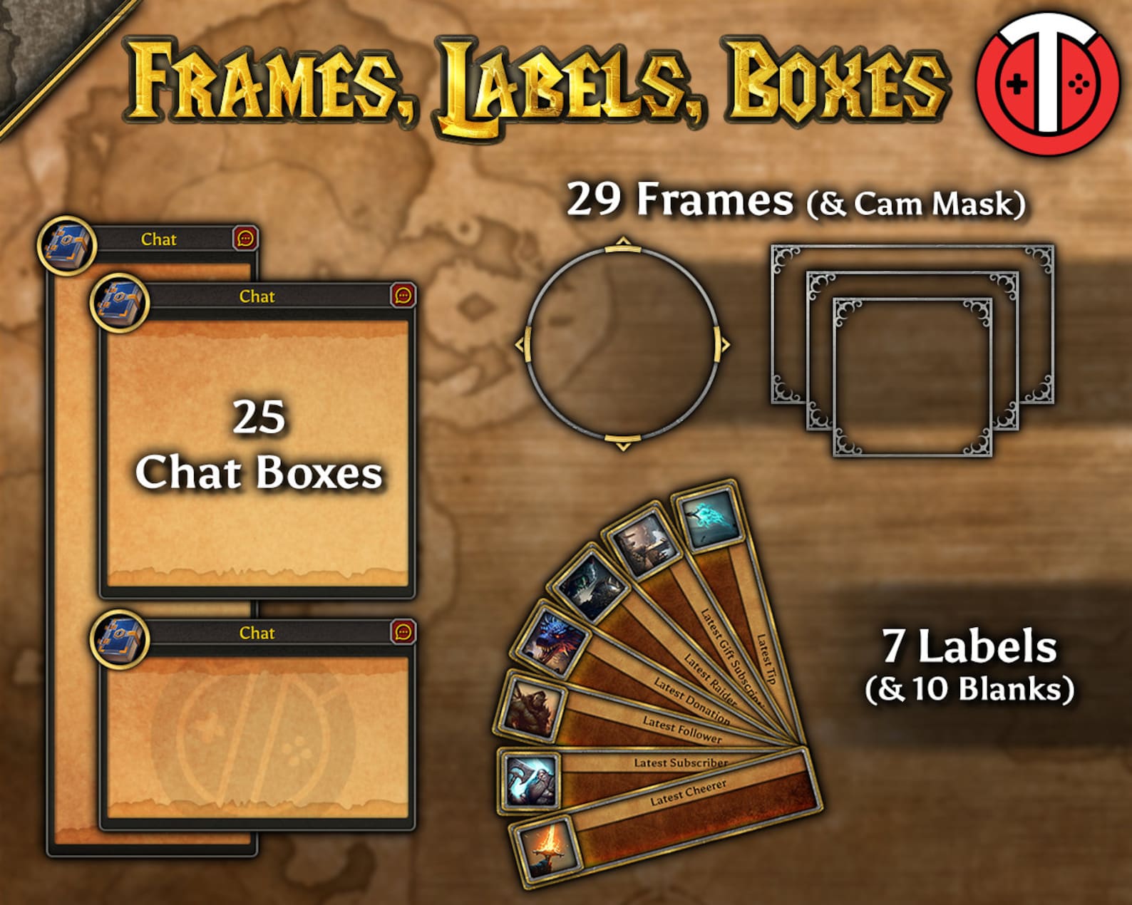 Animated Fantasy MMO Stream Package - Ultimate Edition - Overlays ...