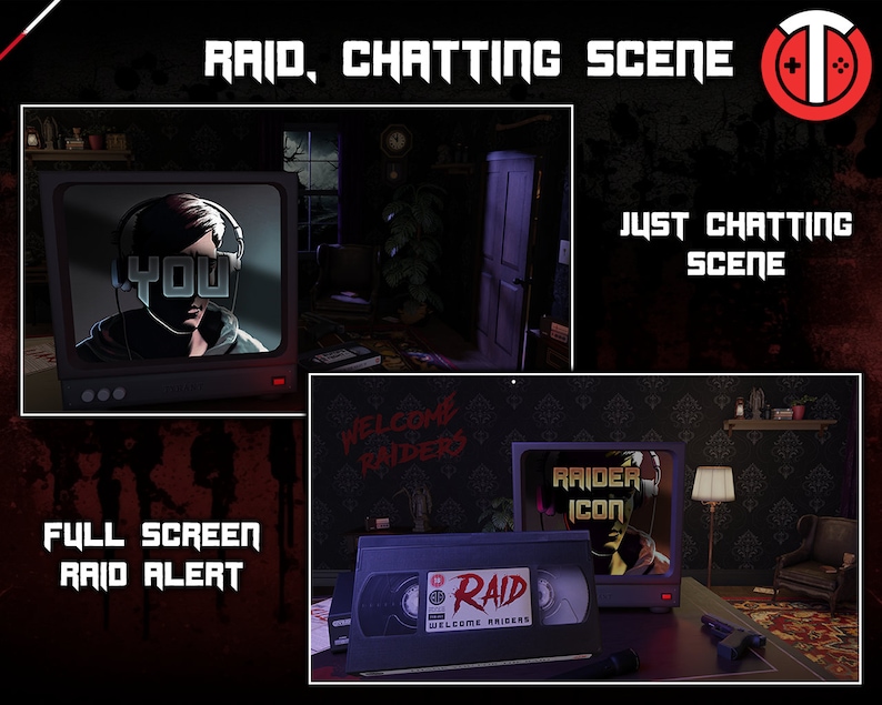 Animated Horror Stream Package - Slasher / Thriller / Spooky - Overlays ...