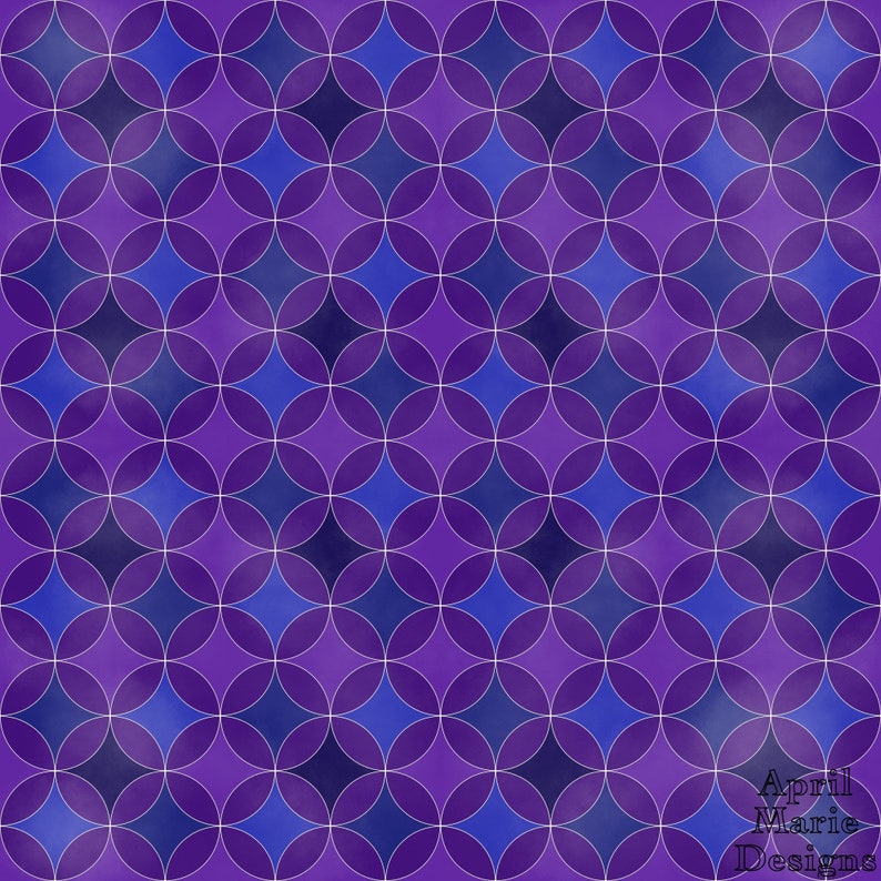 Colors of Purple & Blue Pattern Wallpaper - Etsy