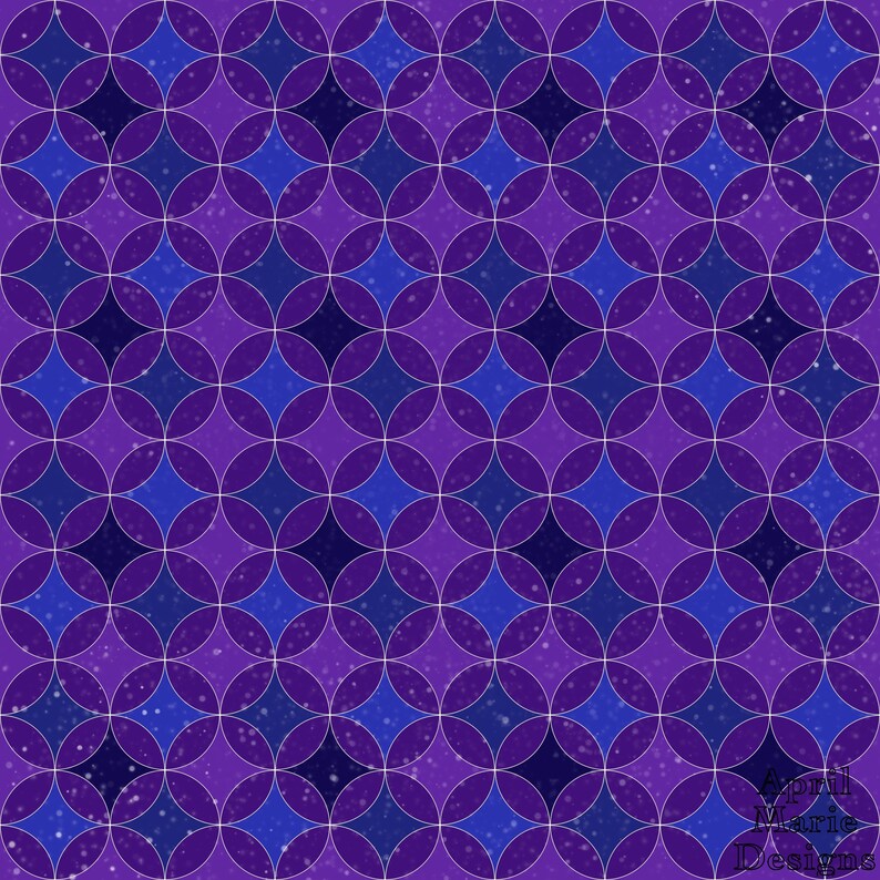 Colors of Purple & Blue Pattern Wallpaper - Etsy