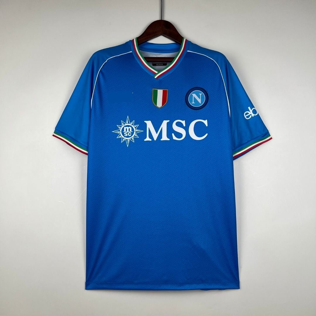 New SSC Napoli Football Shirt, SSC Napoli 23-24 Home Soccer Jersey ...