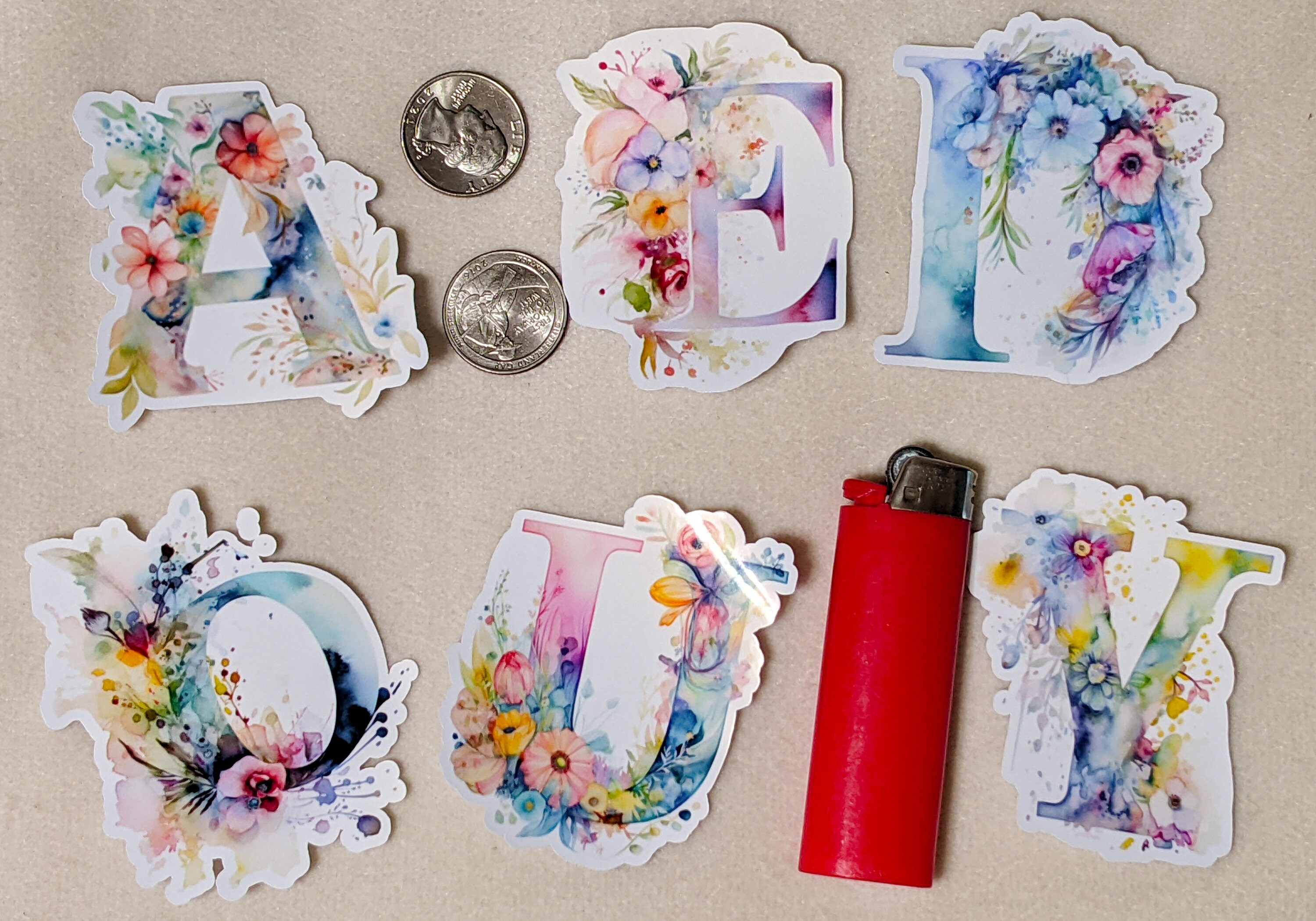 Letter Stickers (whole Alphabet) - Etsy