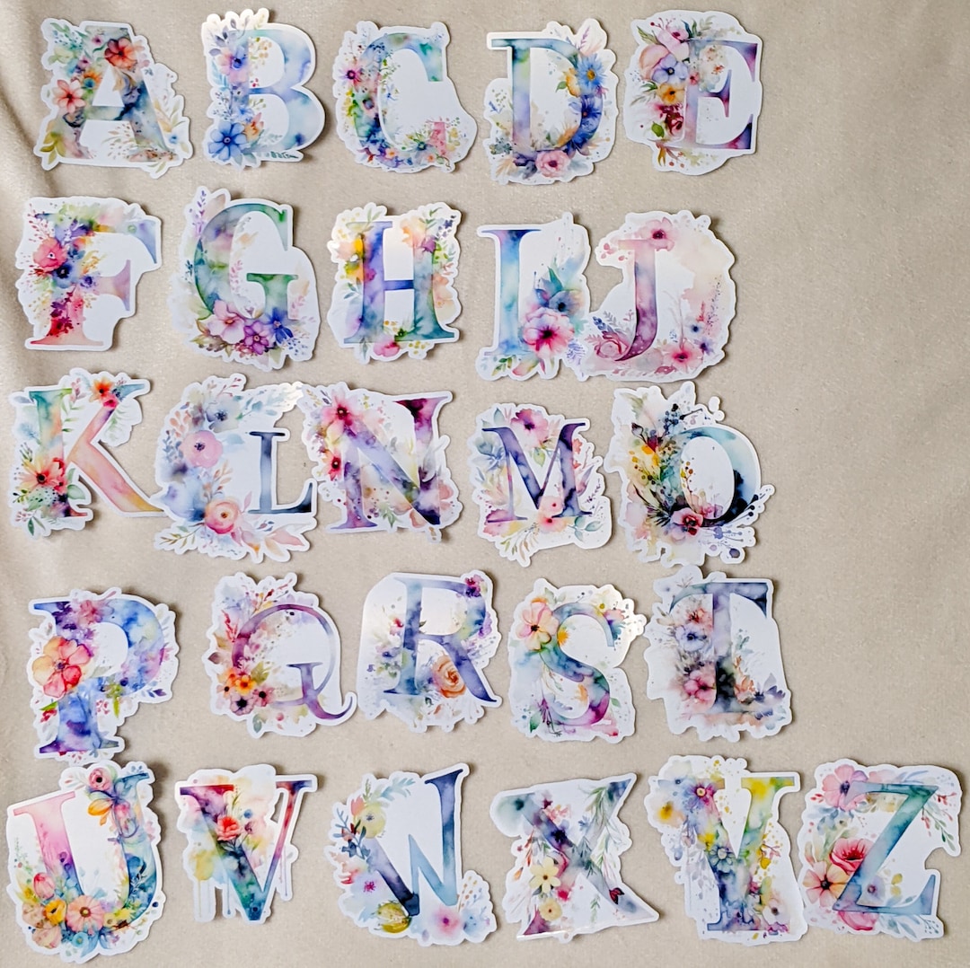 Letter Stickers (whole Alphabet) - Etsy