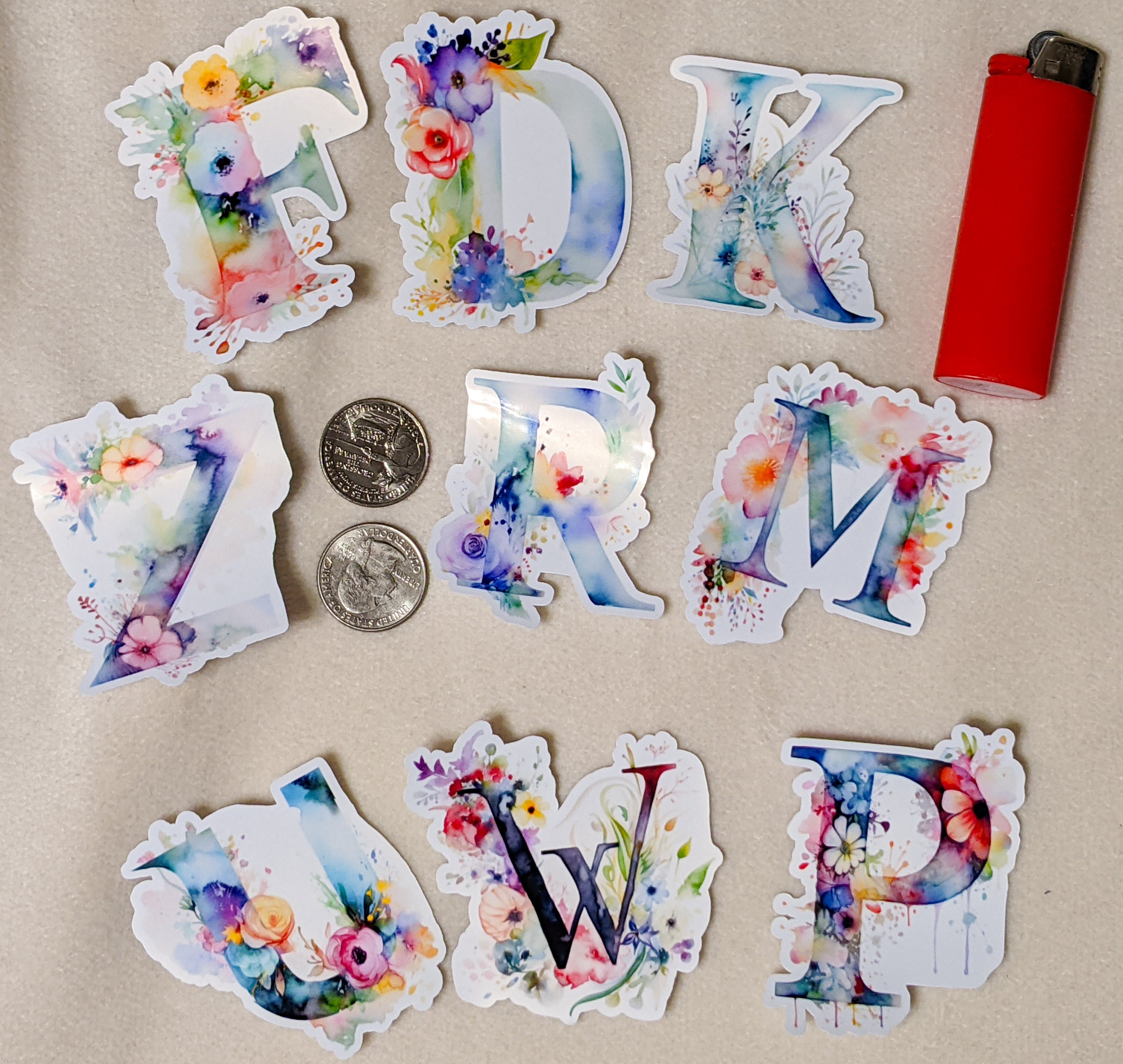 Letter Stickers (whole Alphabet) - Etsy