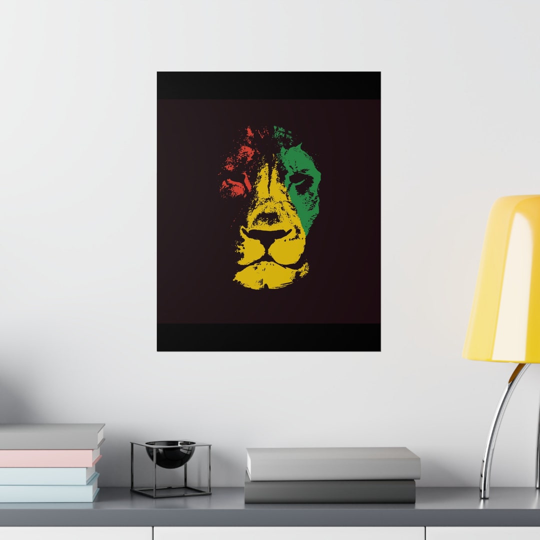 Premium Posters Lion of Judah Rasta - Etsy