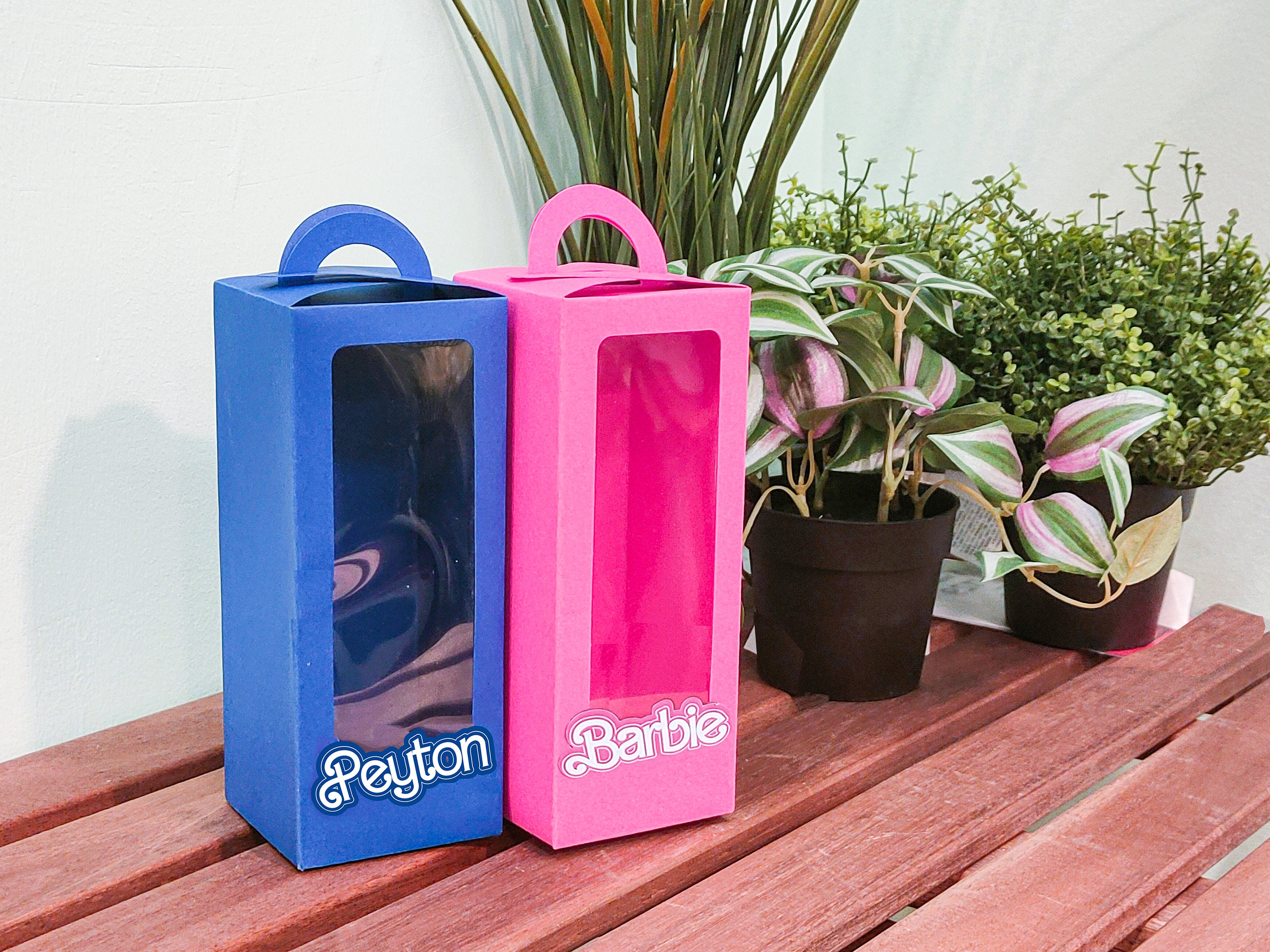 Hot Pink Doll Boxes Personalised Party Decorationsparty - Etsy Australia