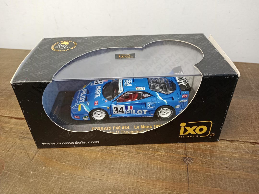 Ferrari F40 #34 - Le Mans 1995 - IXO 1:43 - Etsy