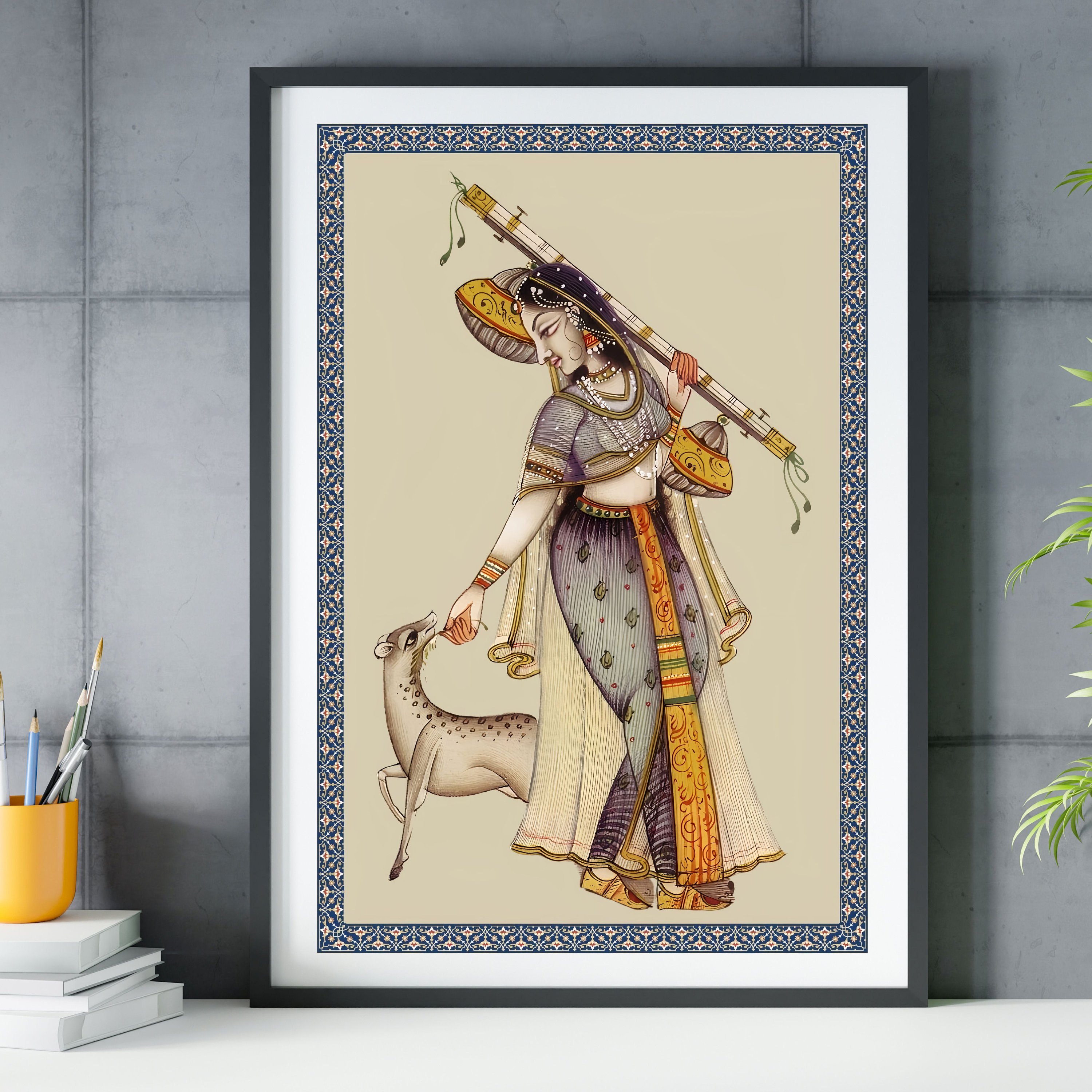 Indian Folk Art, Indian Royal Princess, Mughal Art, Indian Royal Queen ...