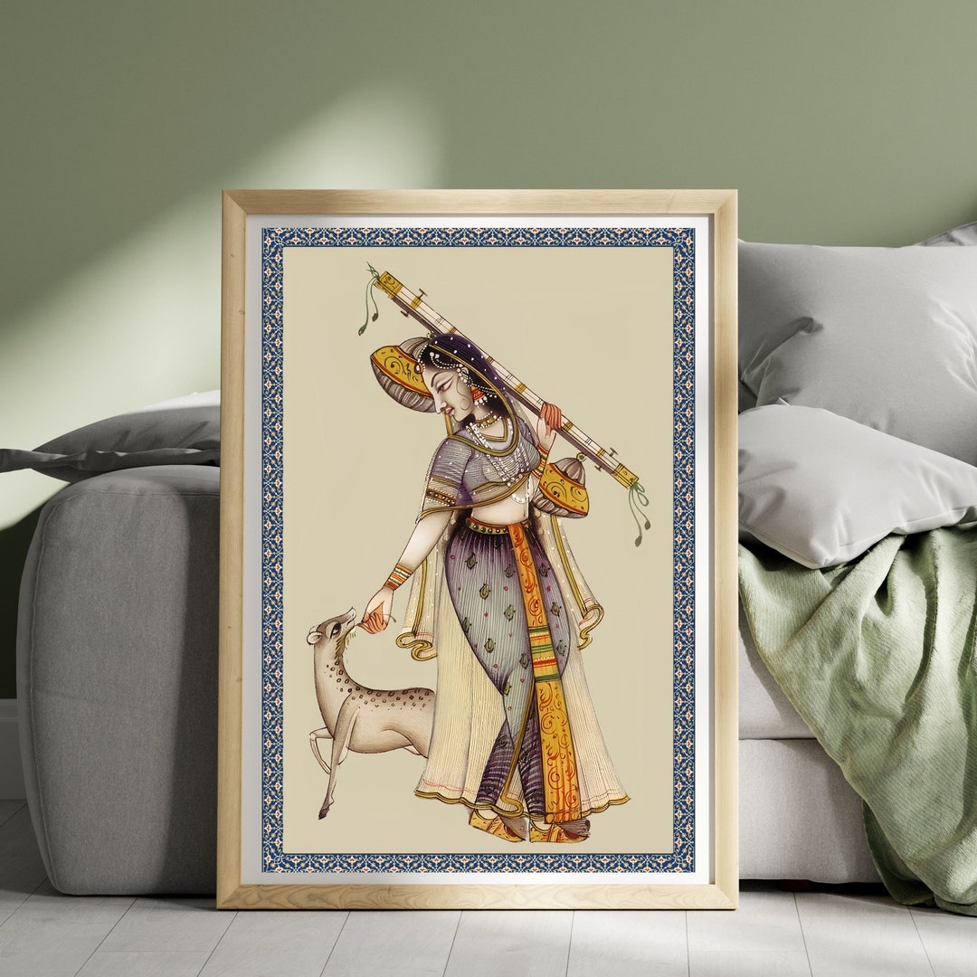 Indian Folk Art, Indian Royal Princess, Mughal Art, Indian Royal Queen ...