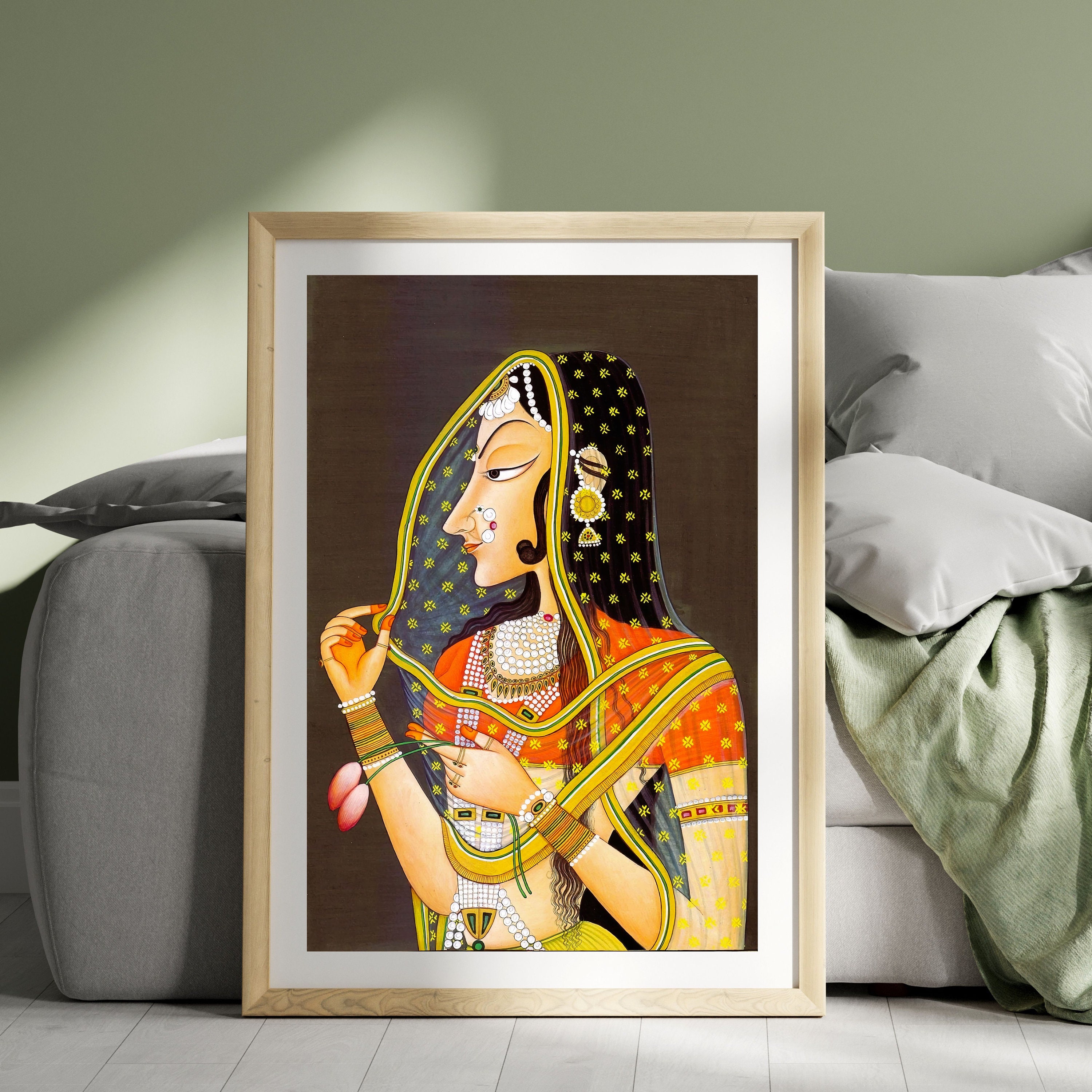 Indian Folk Art, Royal Princess, Indian Mughal Art, Indian Royal Queen ...