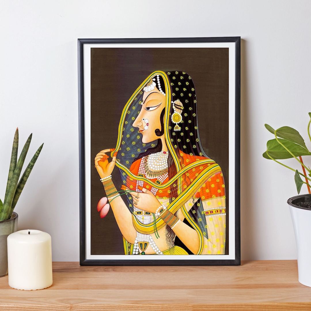 Indian Folk Art, Royal Princess, Indian Mughal Art, Indian Royal Queen ...