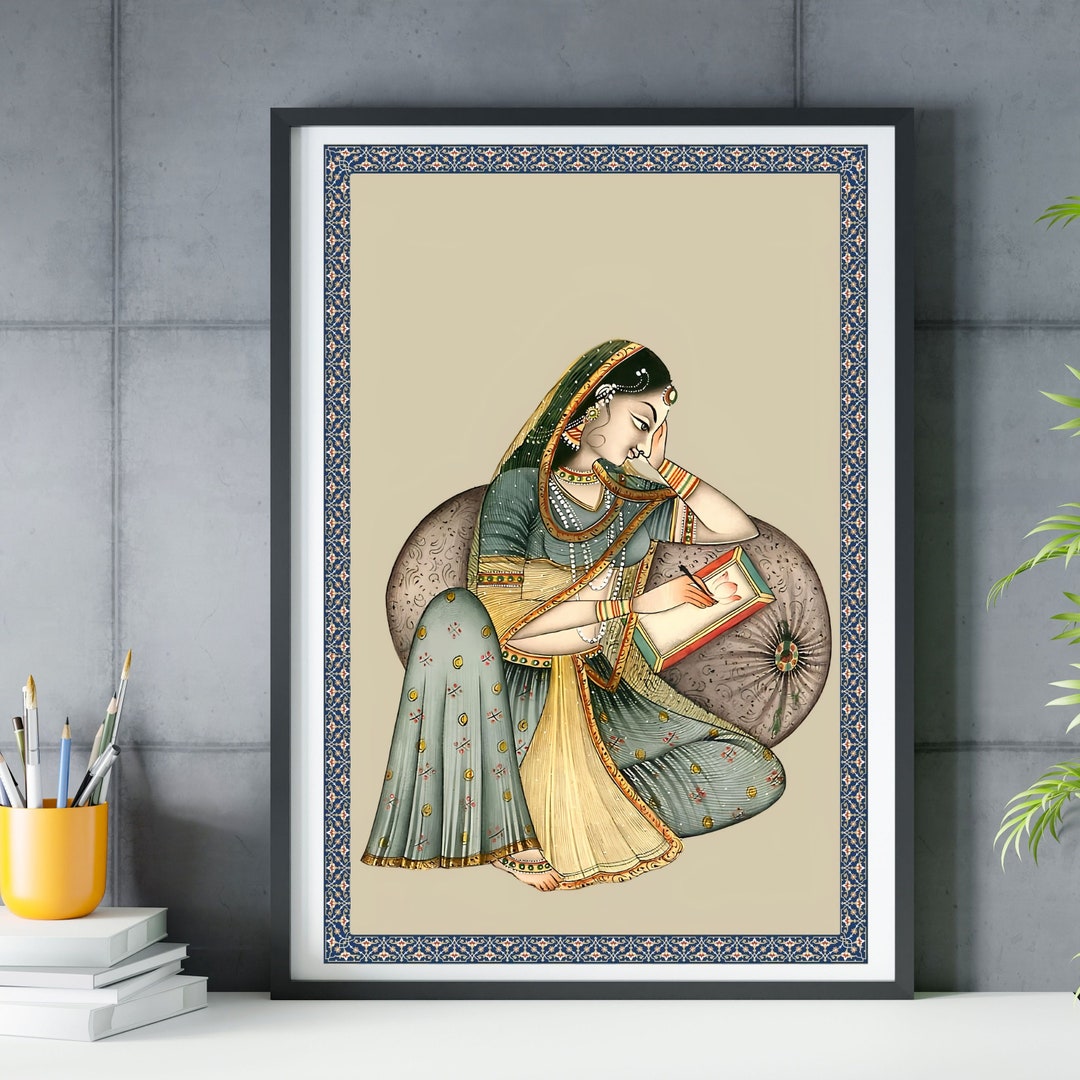 Indian Folk Art, Indian Royal Princess, Mughal Art, Indian Royal Queen ...