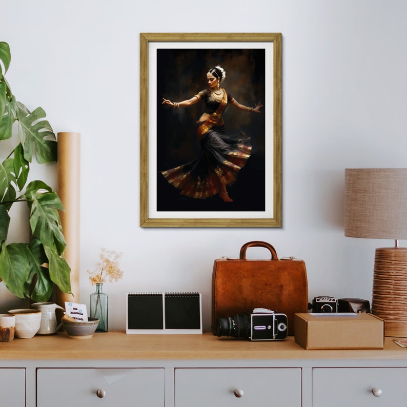 Indian Folk Art, Indian Dancing Lady Art, Indian Painting, Indian Wall ...