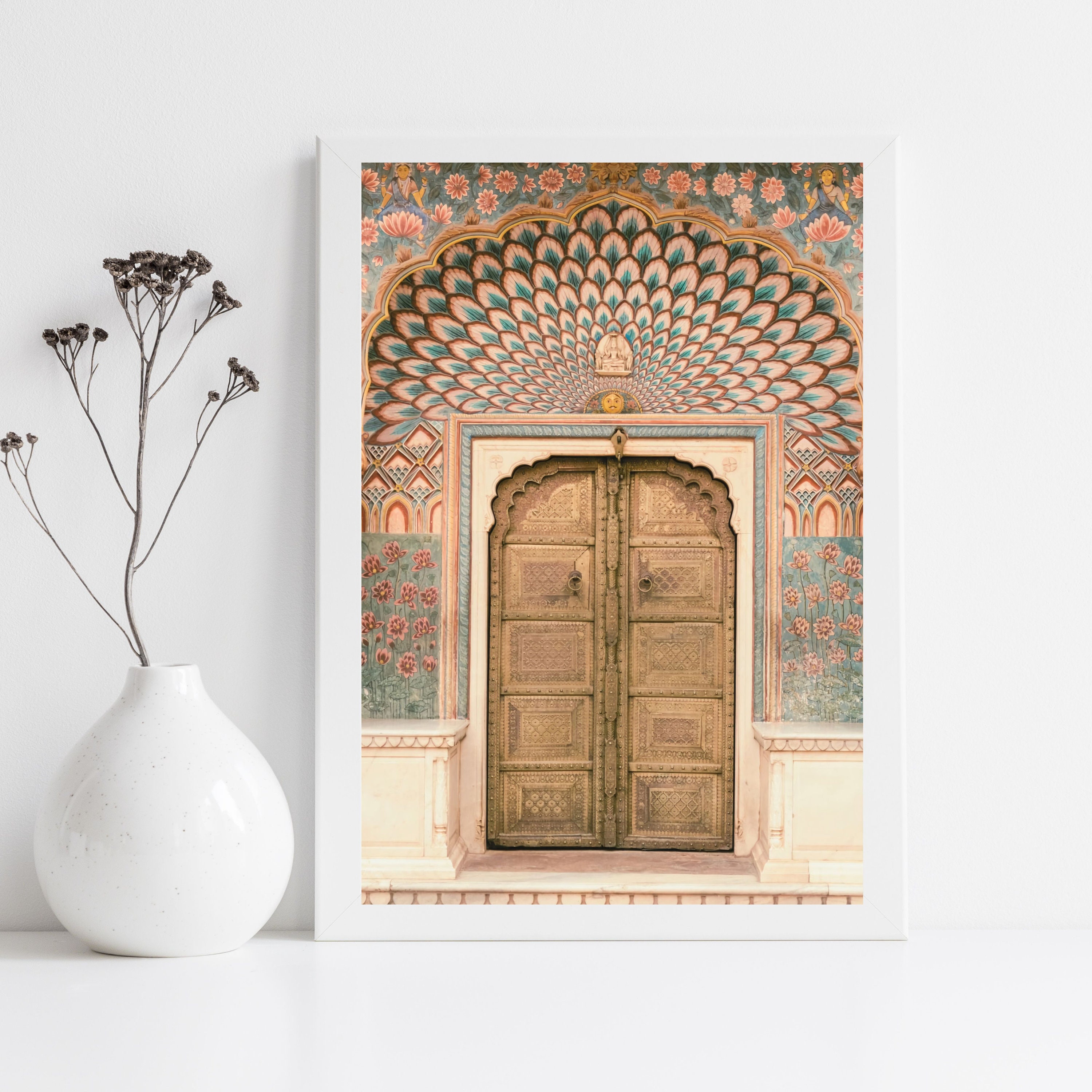 Indian Palace Door Set of 3, Indian Wall Art, Royal Poster, Indian ...